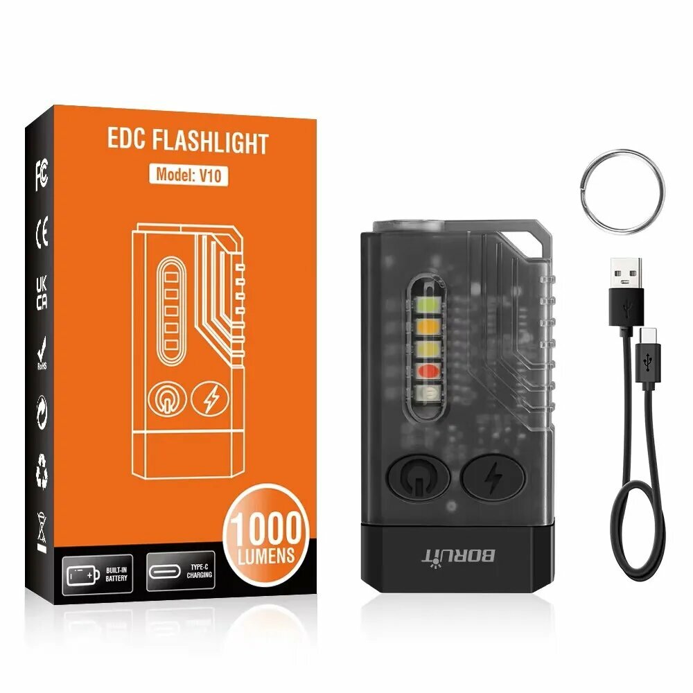 BORUiT V10 1000LM портативный фонарь