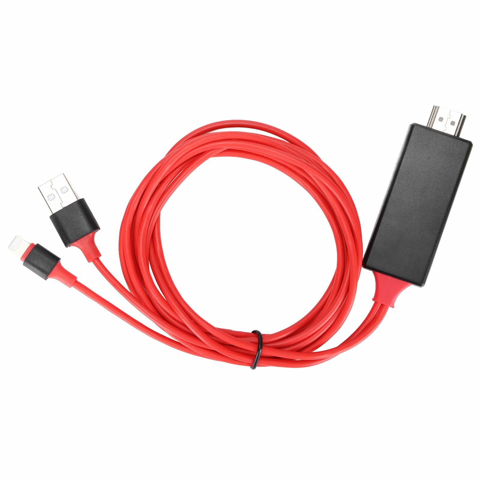 1080P Lightning HDMI 2 м AV-кабель для iPhone 12, аудио/видео, Plug&Play, белый