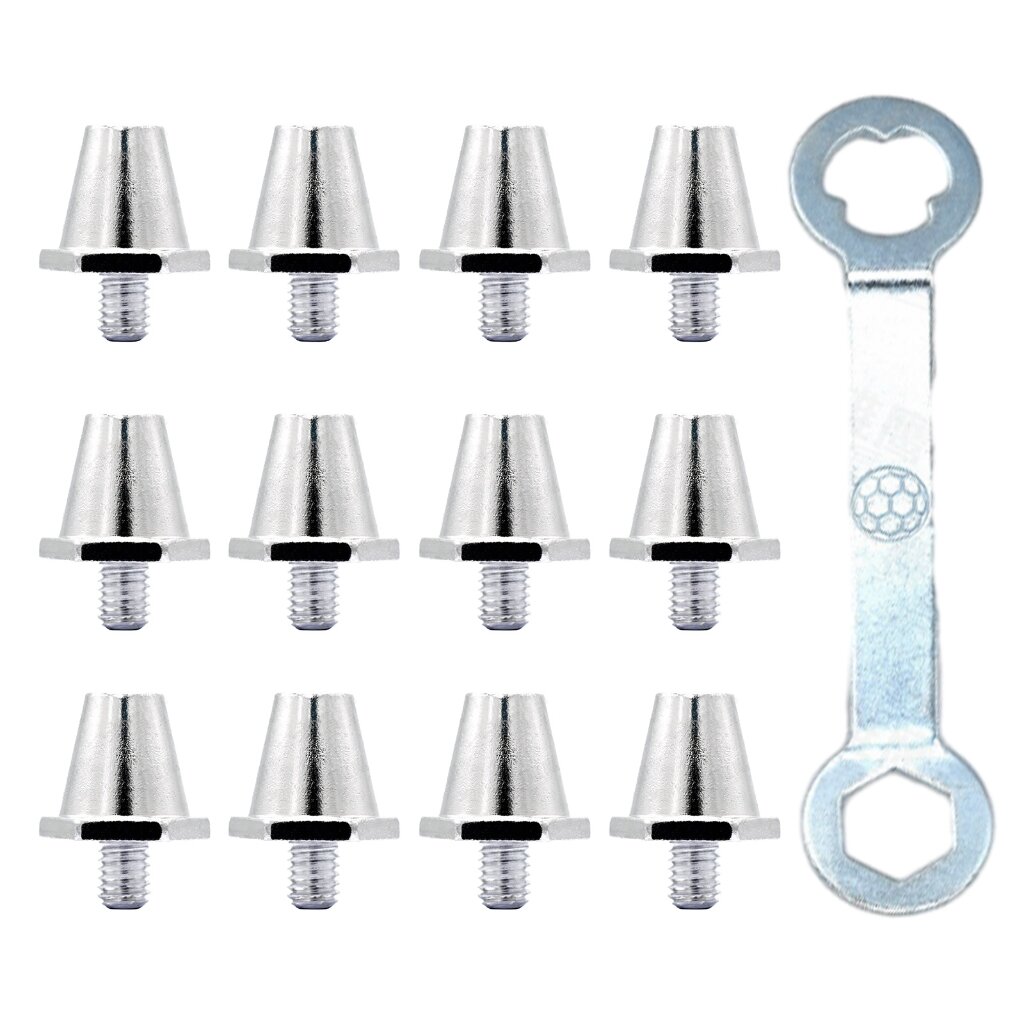 12шт Алюминиевые Шипы Для Футбольных Ботинок Футбольные Шипы Замена Шипов Футбольные Бутсы Шипы Для Футбольных Ботинок Аксессуары Для Спортивной Обуви