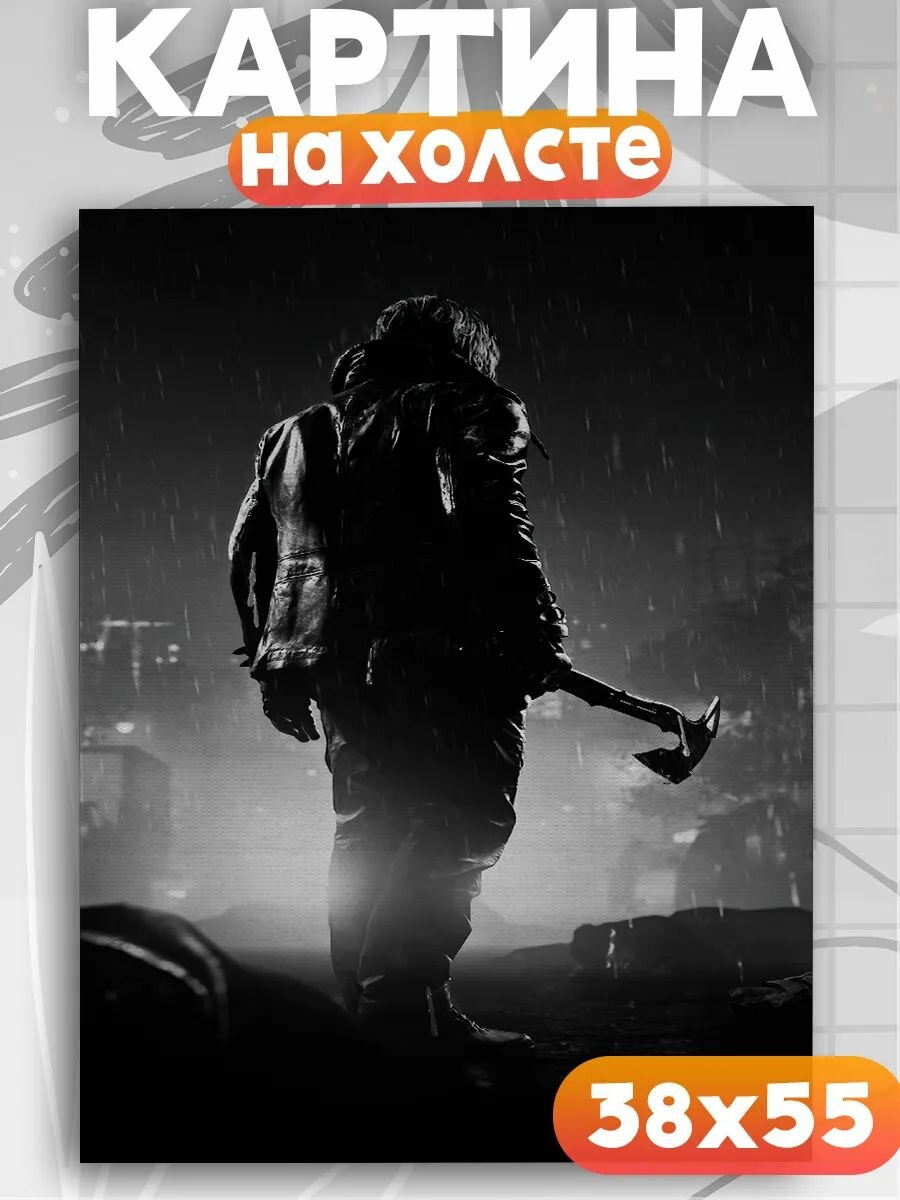 Картина на стену Resident Evil, на подрамнике, 1шт, 55х38 размер.