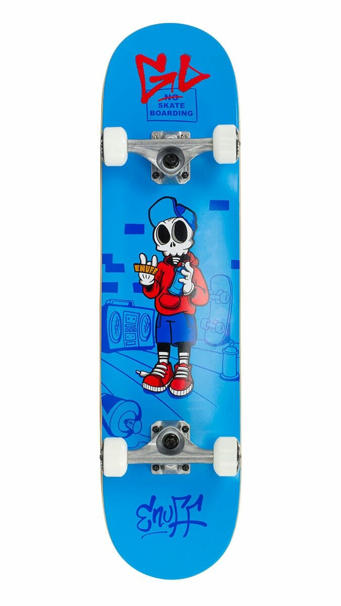 DECATHLON скейтборд Enuff Skully, синий/красный, 7.75 дюймов