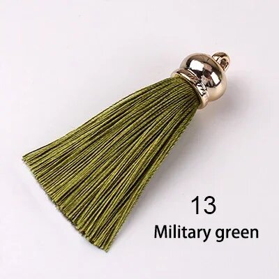 Кисточки для рукоделия, 5/10 шт, полиэстер, 25 цветов 5PCS, Military green
