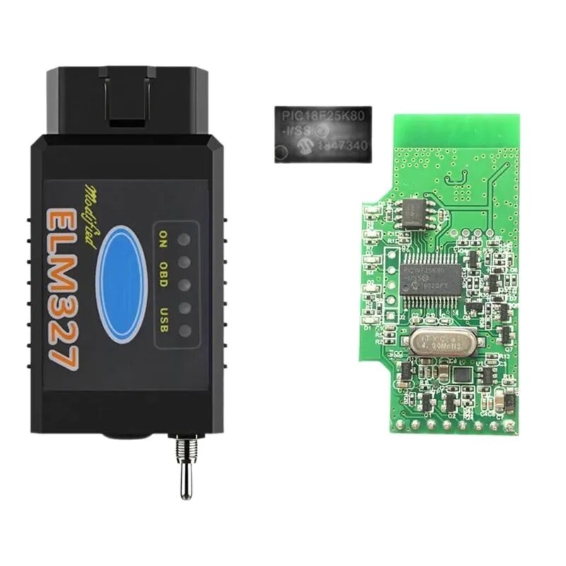 (1 комплект) Адаптер OBD2 с переключателем HS CAN/MS CAN для Ford - версия WiFi