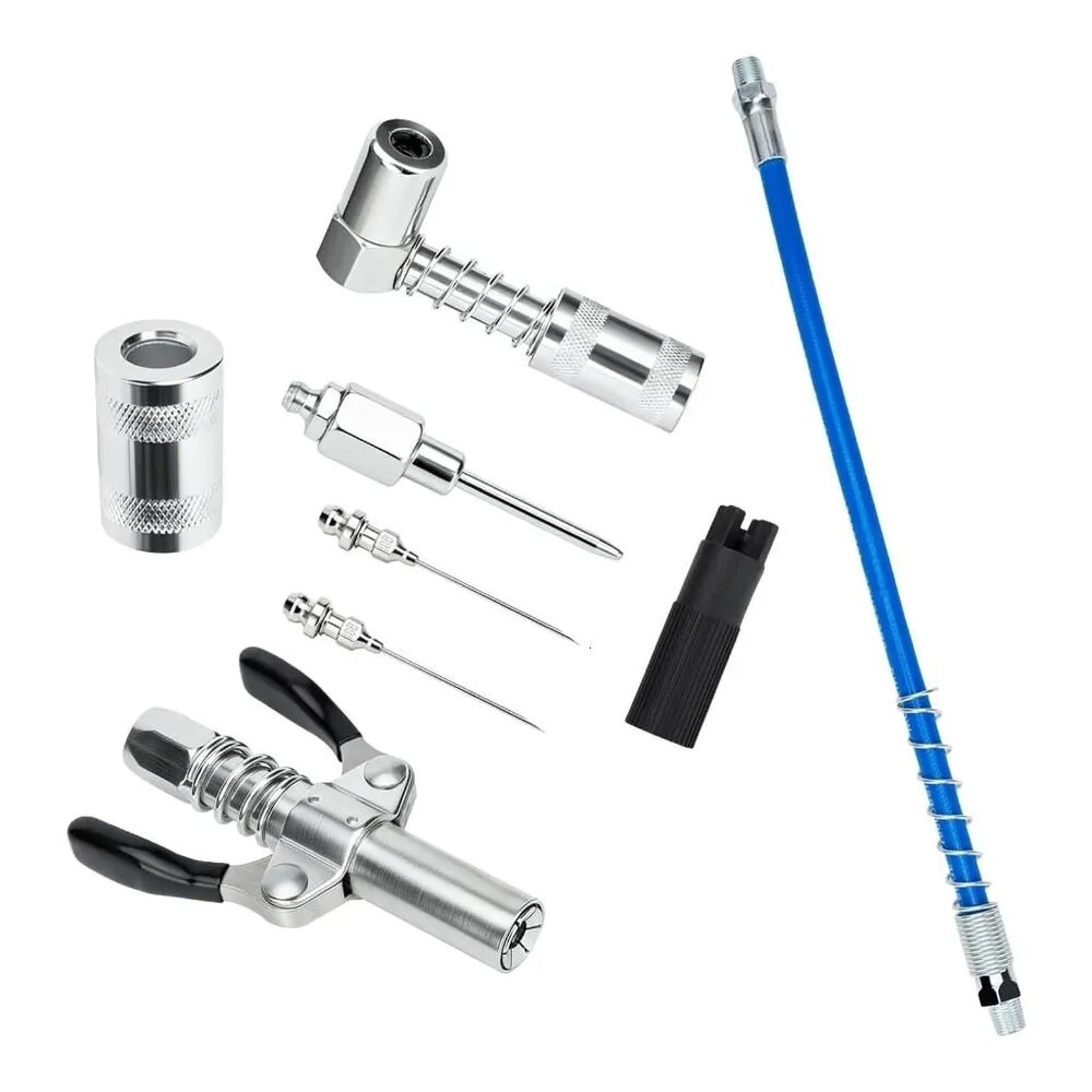 Комплект аксессуаров для шприцевой смазки 7 шт, 1/8 дюйма NPT