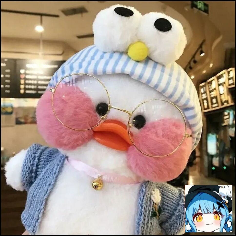Эксклюзивная белая утка Lalafanfan Semo Vina, птица в виде мягкой игрушки