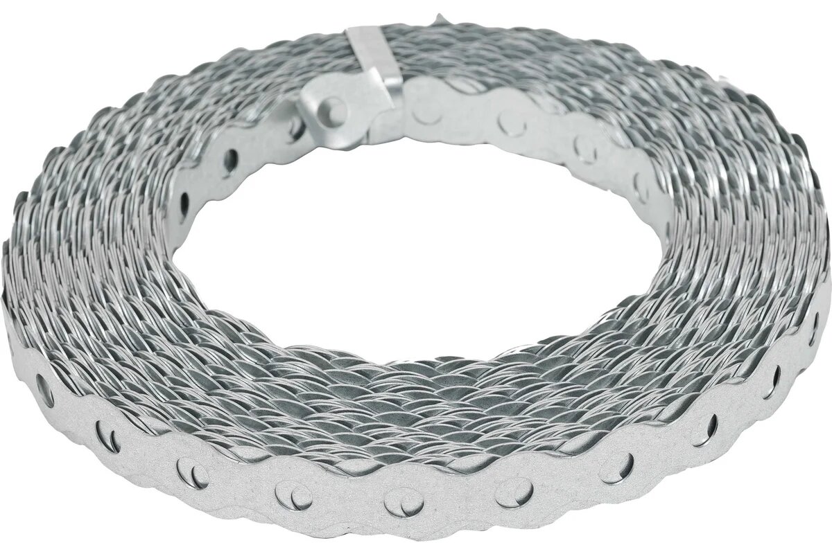 Перфорированная лента волна Gigant GPT‑17‑0.55 0.55×17 мм, рулон 25 м, оцинкованная сталь, монтаж воздуховодов и сантехнического оборудования