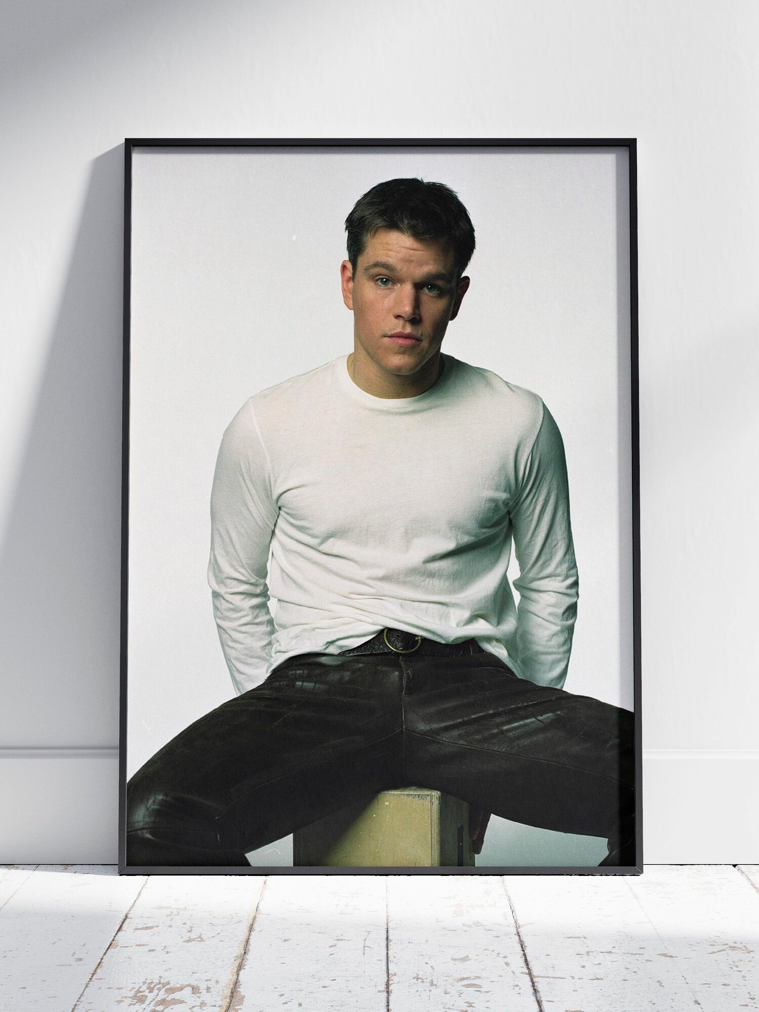 Плакат на стену для интерьера Мэтт Дэймон (Matt Damon 51) - Постер по актеру фильма, кино, сериала формата A4 (21x30 см)