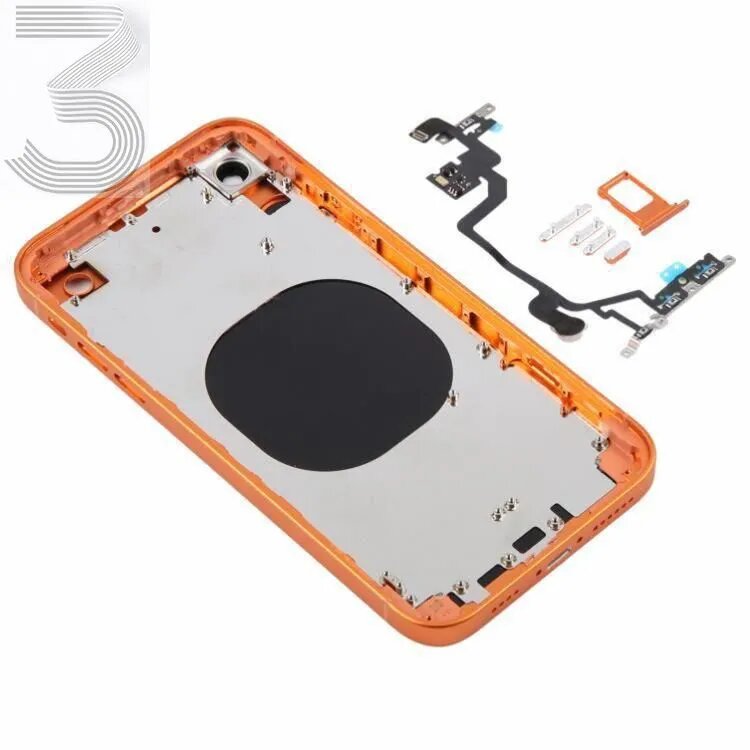 Задняя крышка корпуса с имитацией внешнего вида iP17 Pro для iPhone XR (Оранжевый)XL