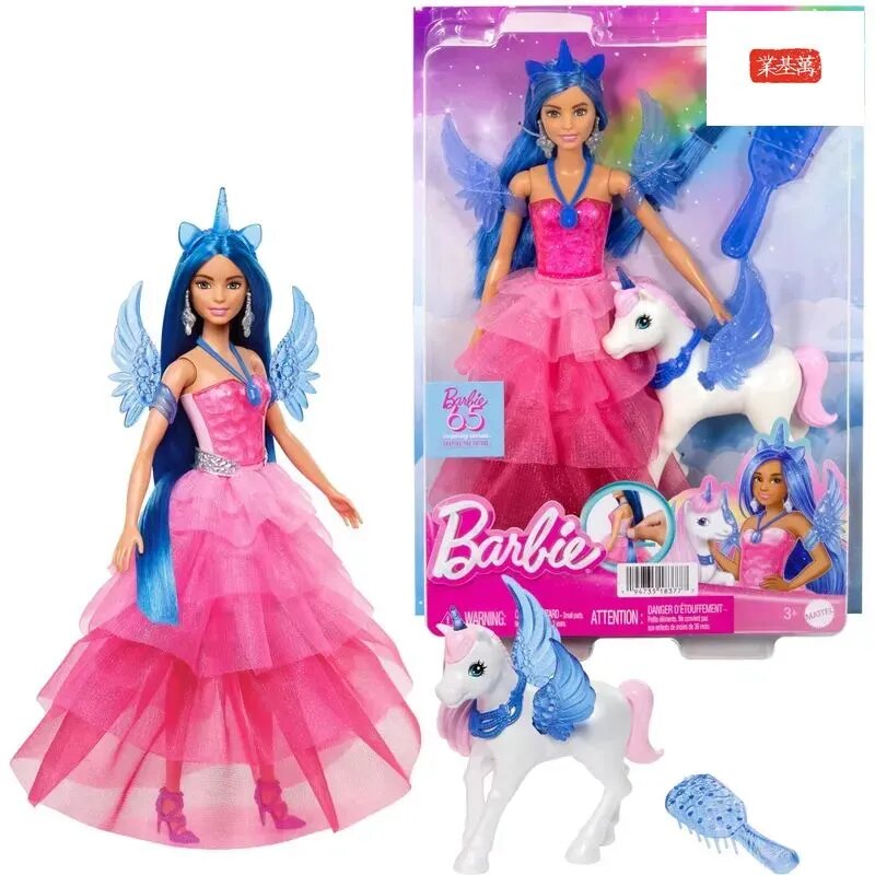 Barbie Игровой набор с куклой Barbie Unicorn Wing Barbie с куклой и единорогом