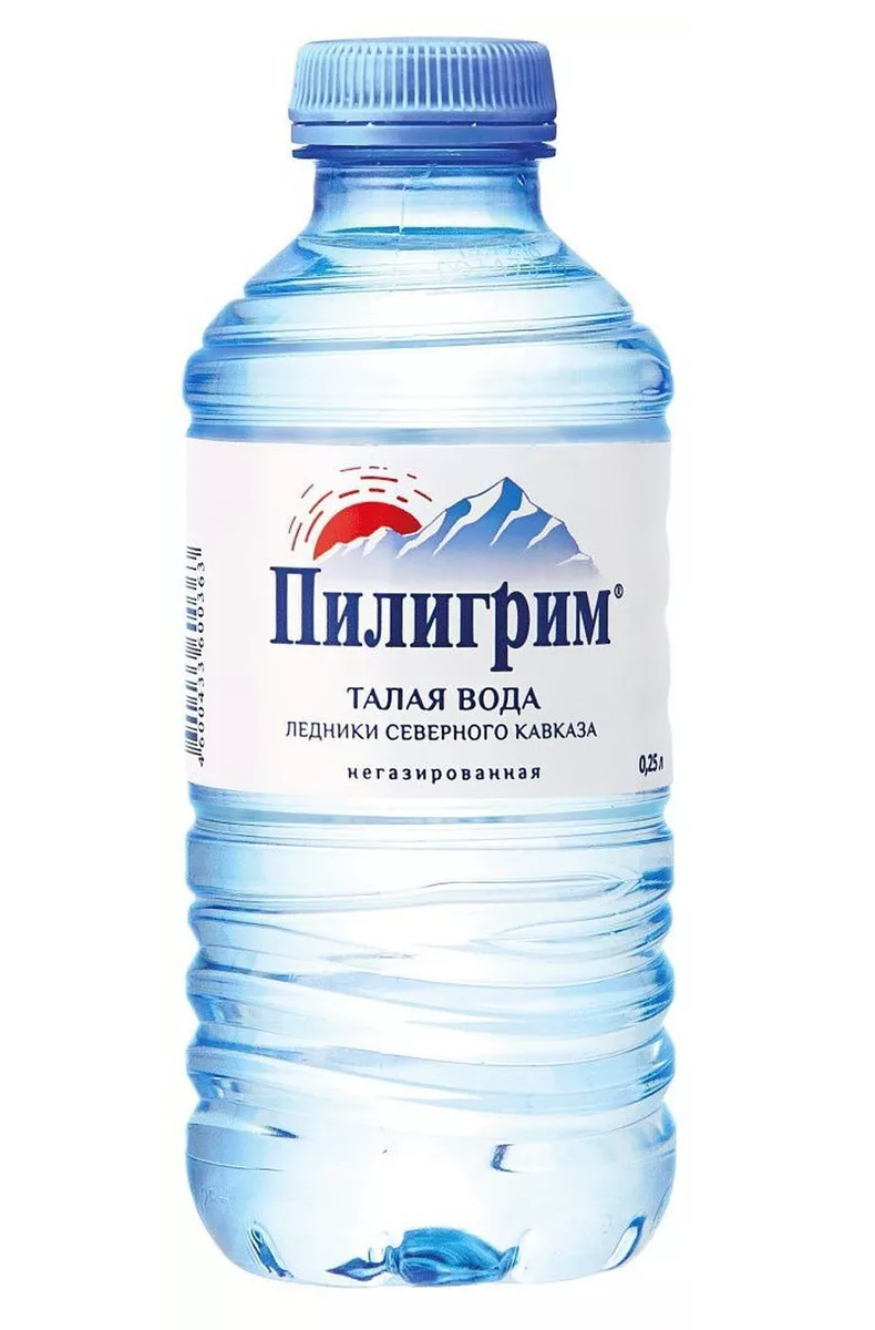 Минеральная вода Пилигрим 8 шт по 0,25 л, питьевая, негазированная, ПЭТ