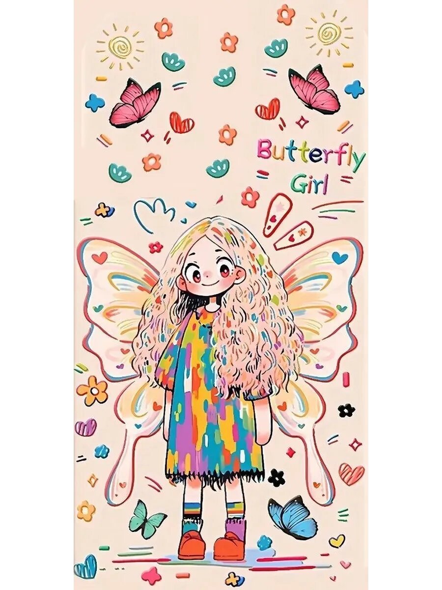 Картина по номерам на холсте Девочка 40*50 см