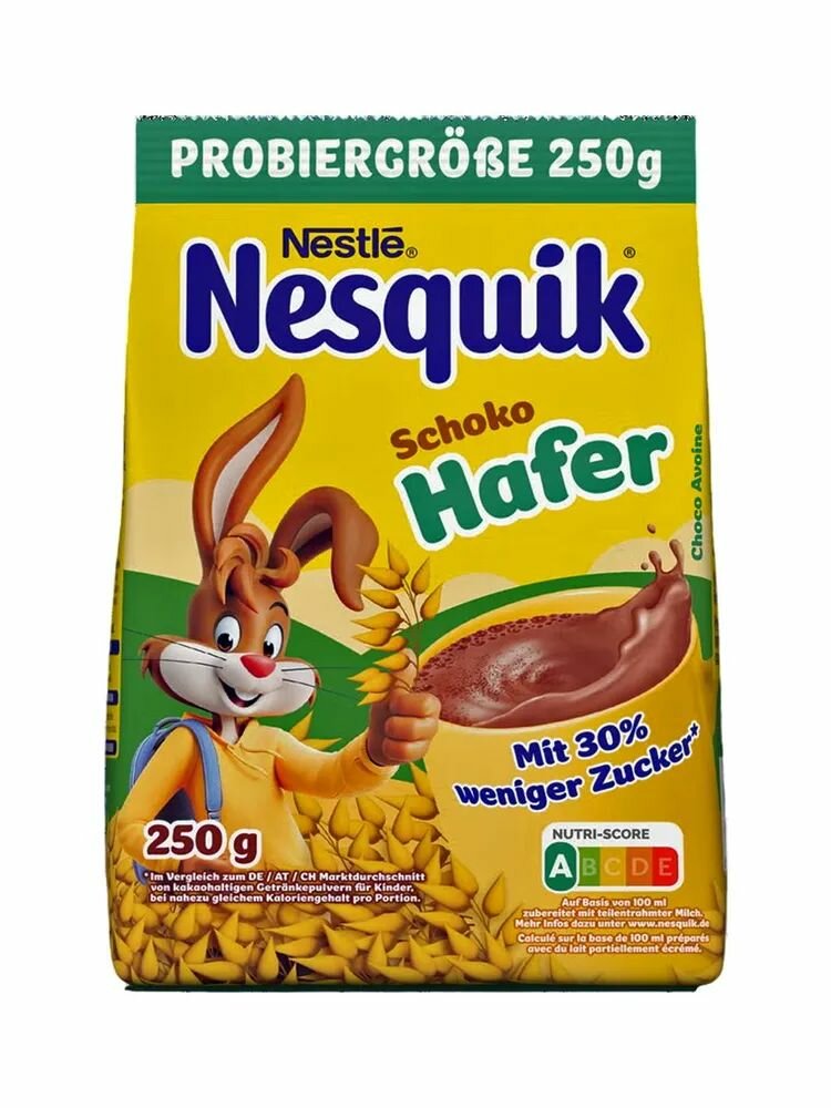 Какао Nesquik Shoko Hafer с овсяными хлопьями, 250 гр