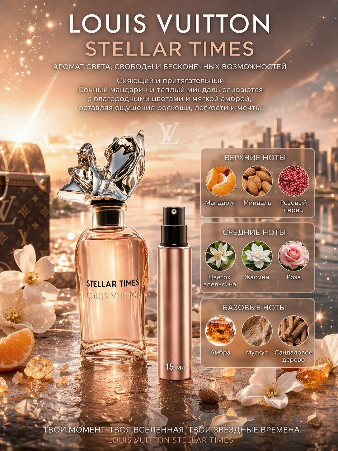 Louis Vuitton Stellar Times Женская парфюмерная вода 15 мл