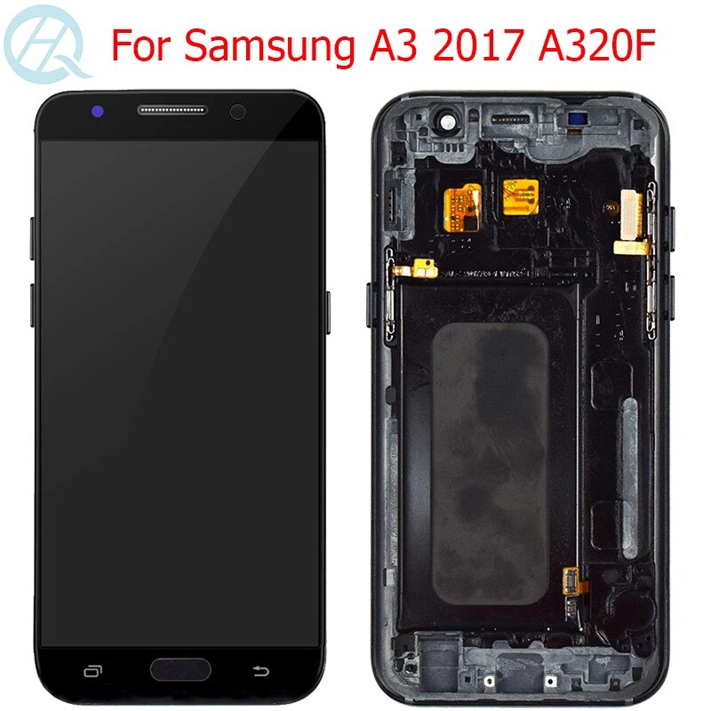 Дисплей AMOLED Blue No Frame для Samsung A3 2017 4.7"