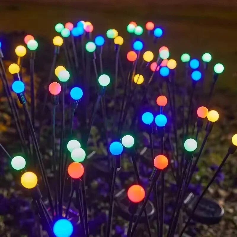 Солнечные светильники Firefly RGB, 10LED1PCS