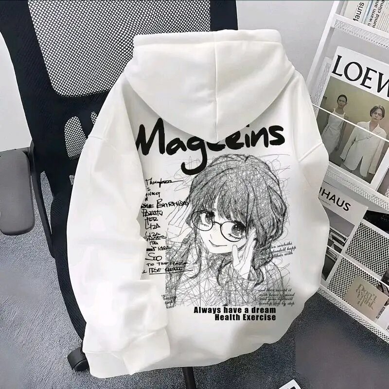 Толстовка с капюшоном "Magreins" аниме, размер M, цвет B