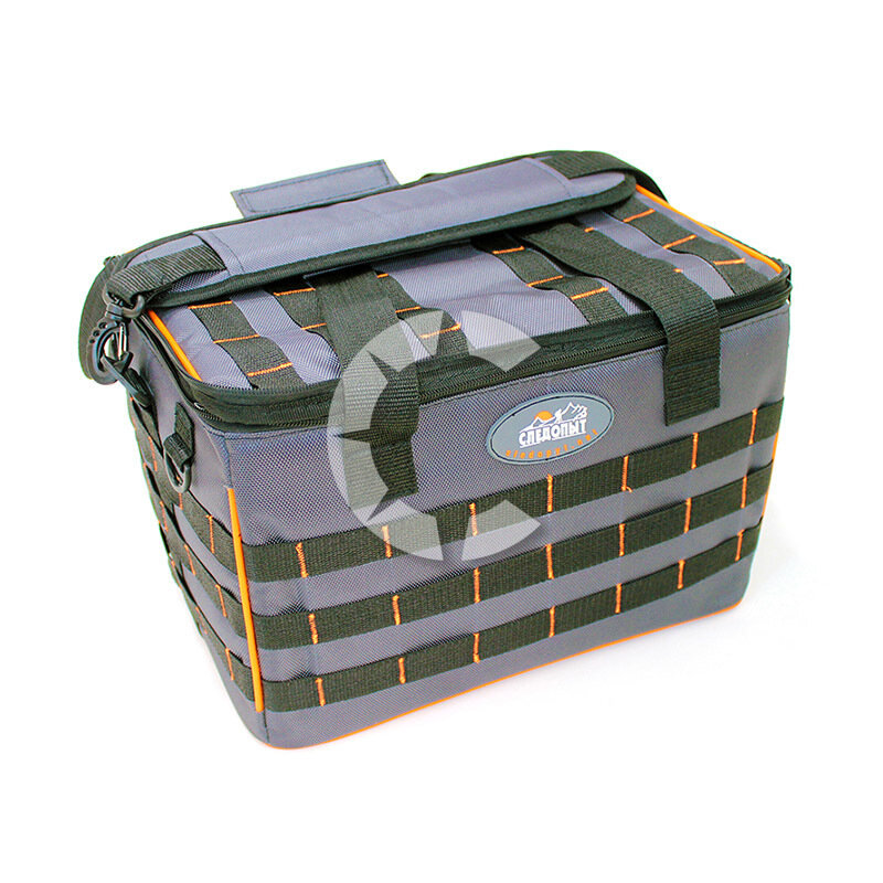 Сумка рыболовная следопыт Base Lure Bag XL, 38х26х25 см, цв. серый, без коробок