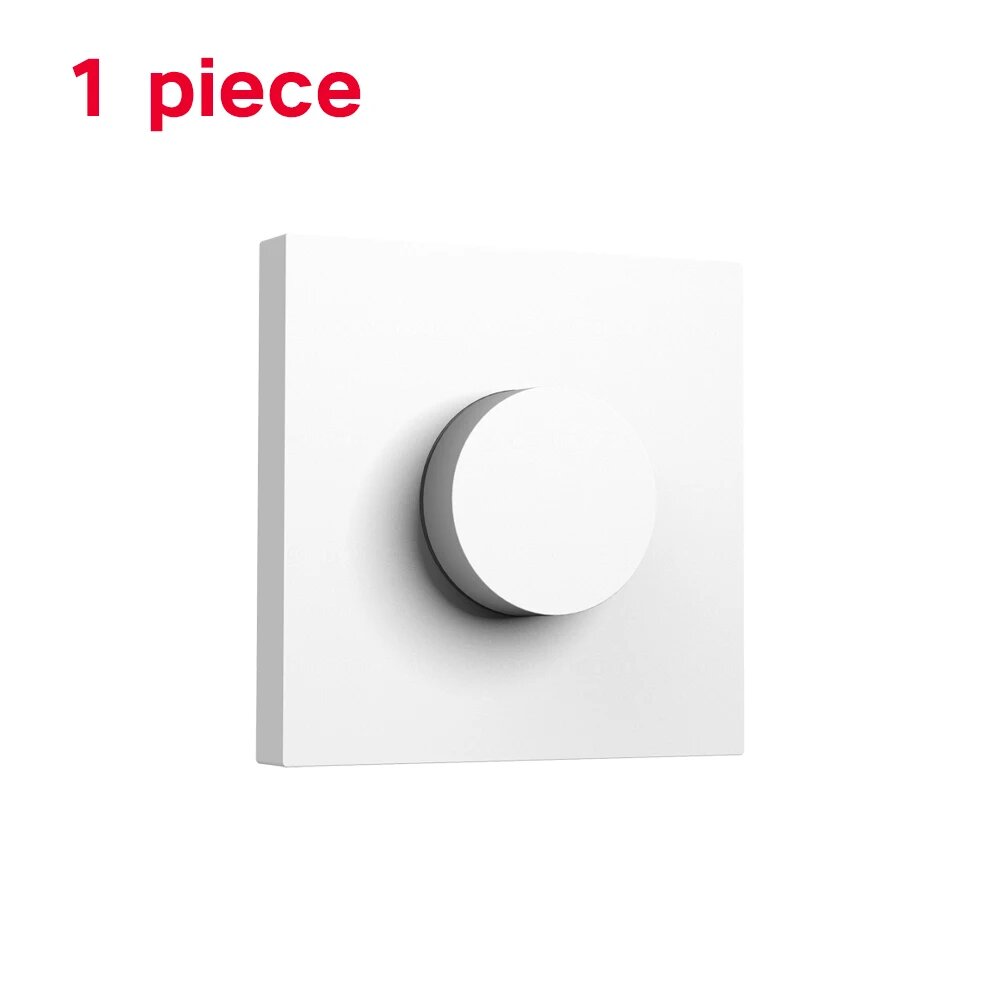 Новый умный беспроводной диммер Aqara Smart Wireless Dimmer Switch H1 Zigbee 3.0 поворотный переключатель с интеллектуальной регулировкой яркости света, совместимый с приложением Homekit — 1 штука