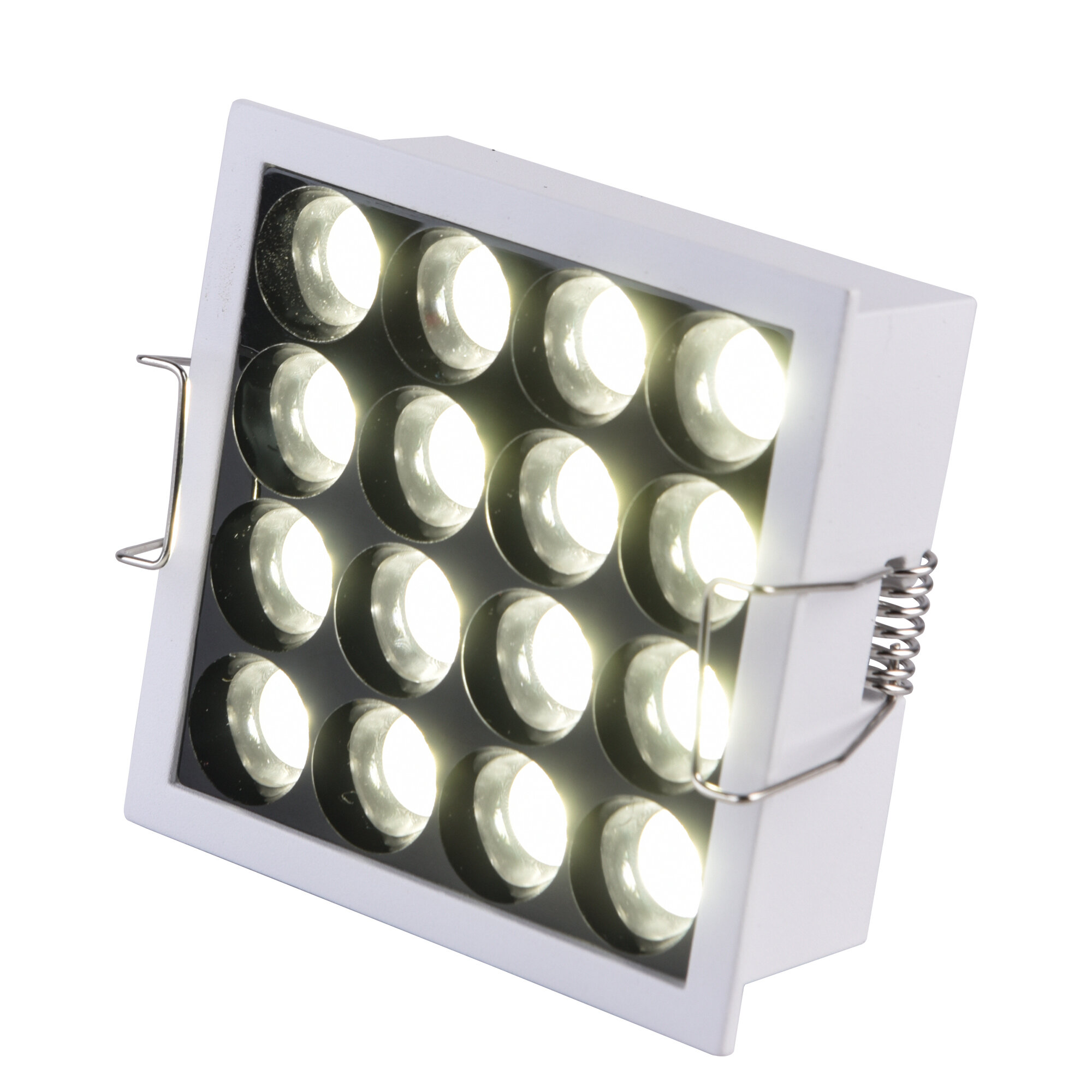 Светильник встраиваемый белый LED 1*14W 3000K 1 350Lm Ra 24 IP20 L90xW90xH36 170-240VV ST763.532.14