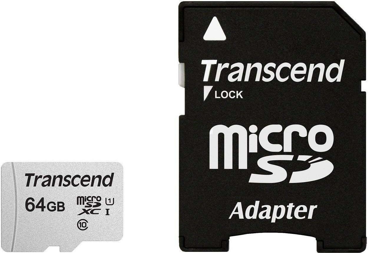 Карта памяти Micro SecureDigital 64Gb Transcend Class 10 TS64GUSD3MicroSDXC