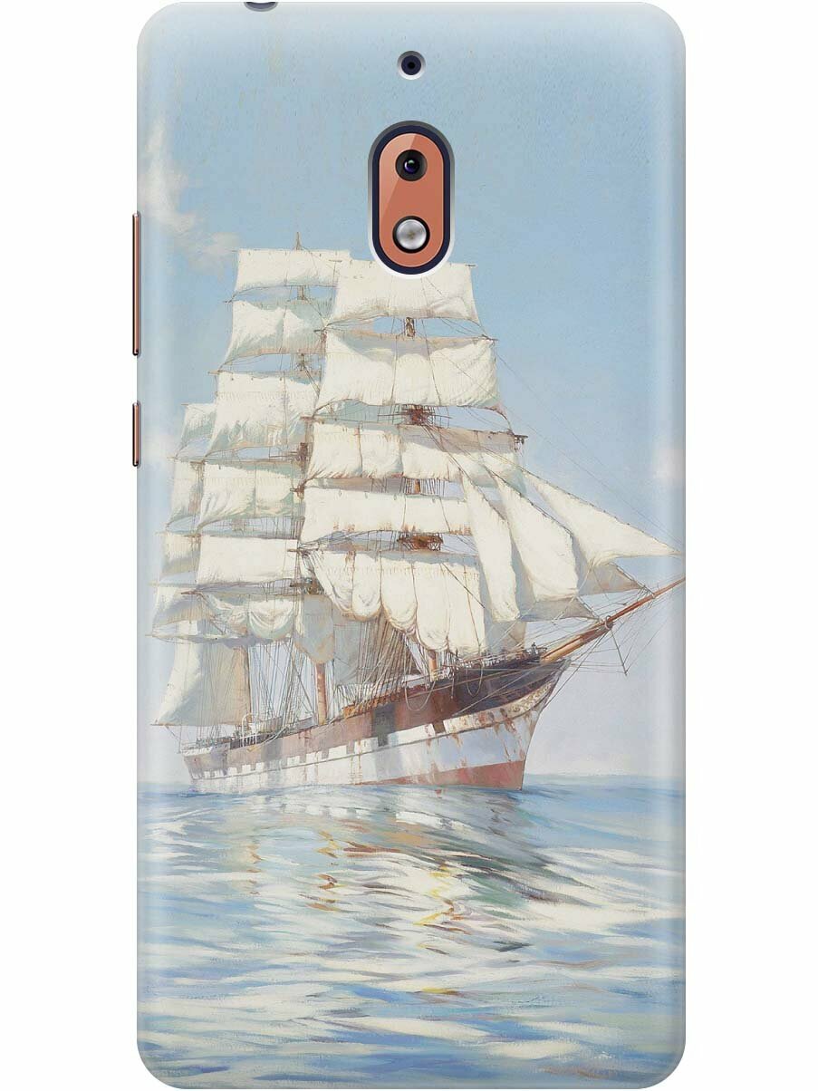 Накладка Transparent для Nokia 2.1 с принтом "Идеальный парус"