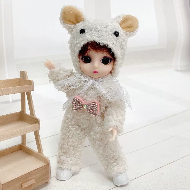 Игрушки для девочек 17cm (3-9 лет), набор кукол-принцесс, имитационная игрушка для переодевания, подарок на день