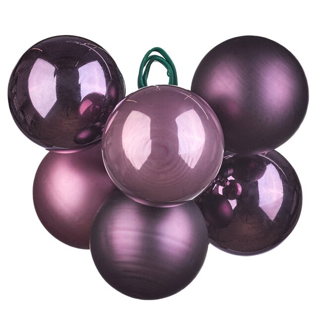 Гроздь стеклянных шаров на проволоке Purple Rain 3 см, 6 шт, Koopman (Купман), ABR720050
