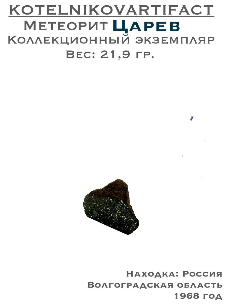 Каменный метеорит Царев - 21,9 гр.