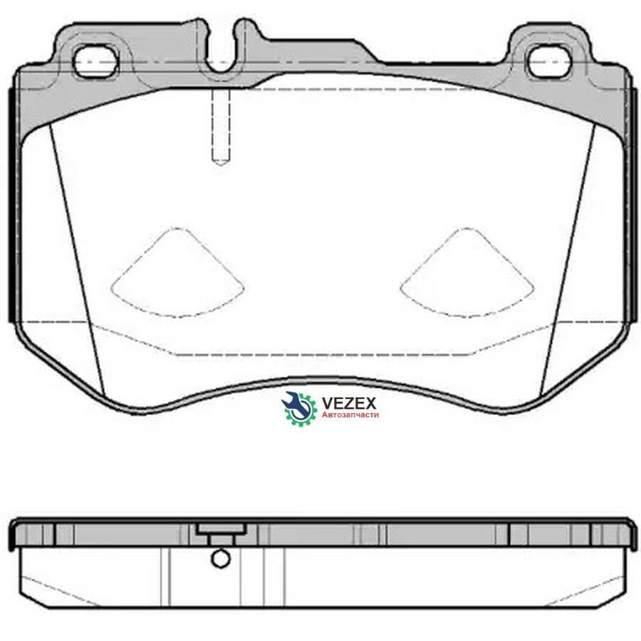 REMSA 159100 1591 00 колодки дисковые передние!\ MB W205 1.6-2.2i/D 13>
