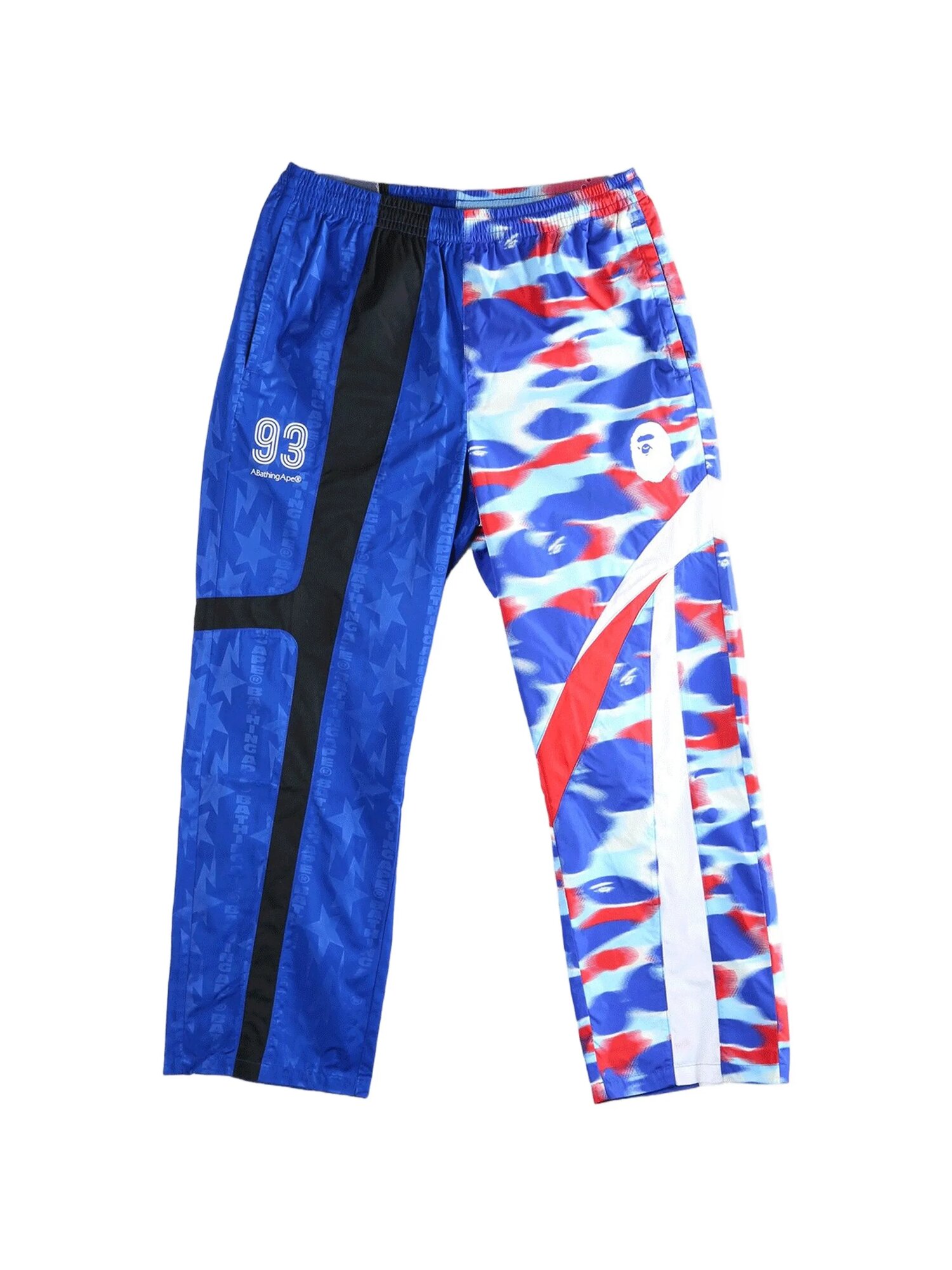 Брюки Camo-print panelled track pants
