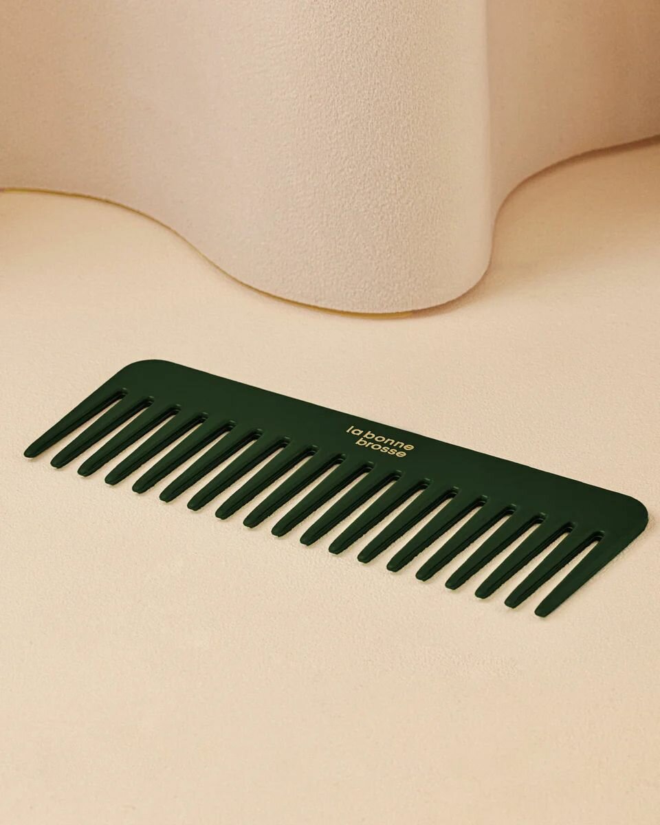 La bonne brosse Расческа The Large Detangling Comb in Acetate, Emerald Green