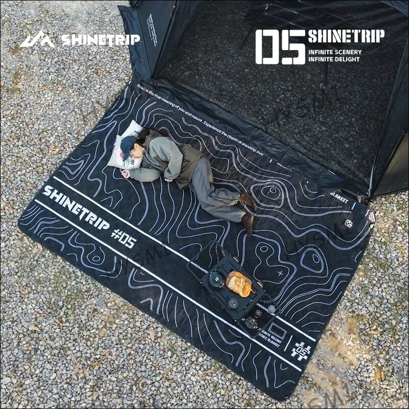 SHINETRIP Большой Туристический Коврик 300x200 См Влагостойкий Складной Для Кемпинга И Путешествий