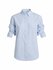 Рубашка MONSE Knotted-sleeve shirt, размер 10, Синий принт
