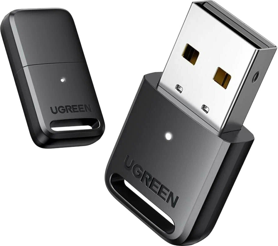 Bluetooth Адаптер Ugreen CM591 USB2.0-A Bluetooth 5.3 чёрный (35995), 20метров — фото 1