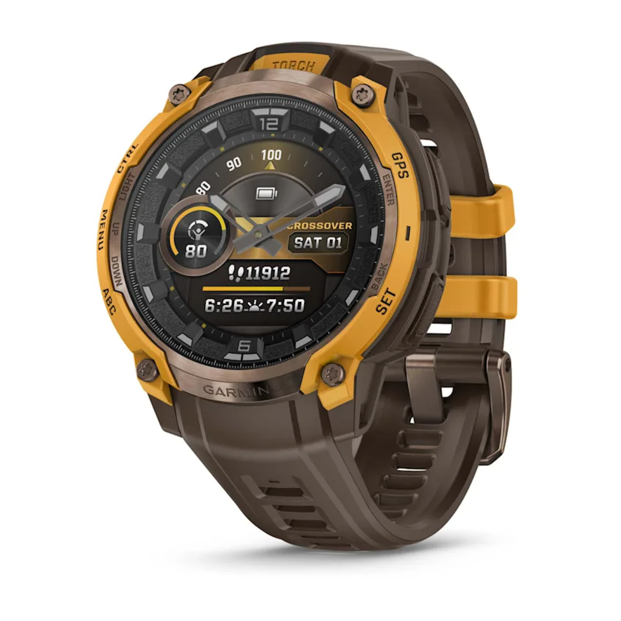 Умные часы Garmin Instinct Crossover Amoled Bronze/Sunburst, 1.2"
