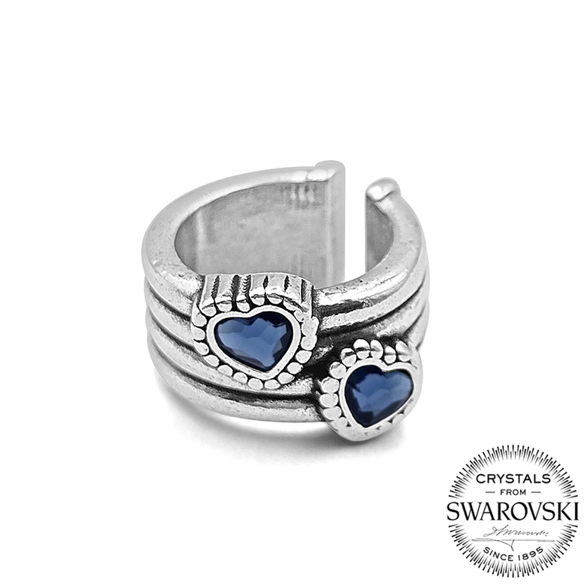 Кольцо, кристаллы Swarovski