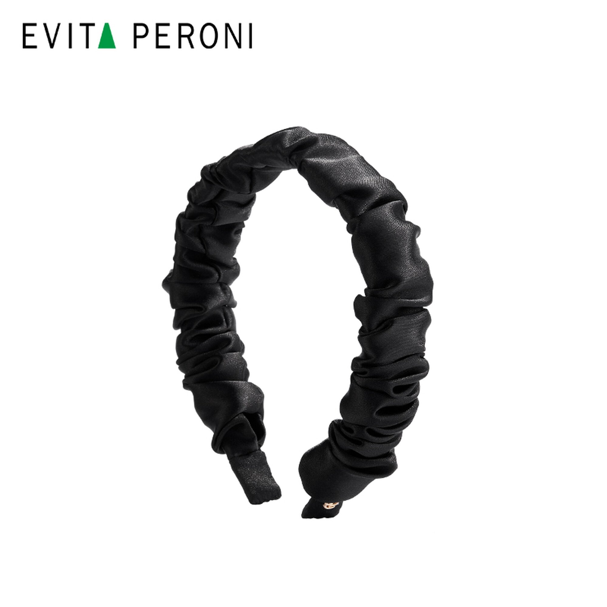 Ободок для волос "EVITA PERONI", женский, чёрный, текстиль/пластик