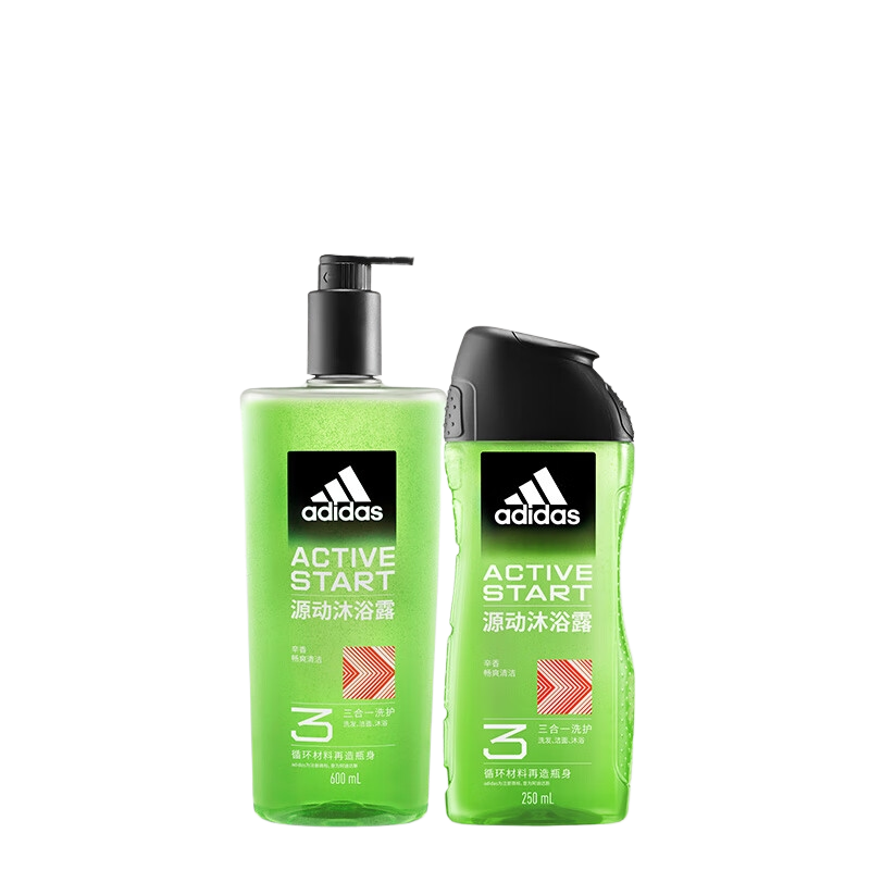 Гель для душа мужской Adidas Active Shower Gel 3-in-1, 250 мл