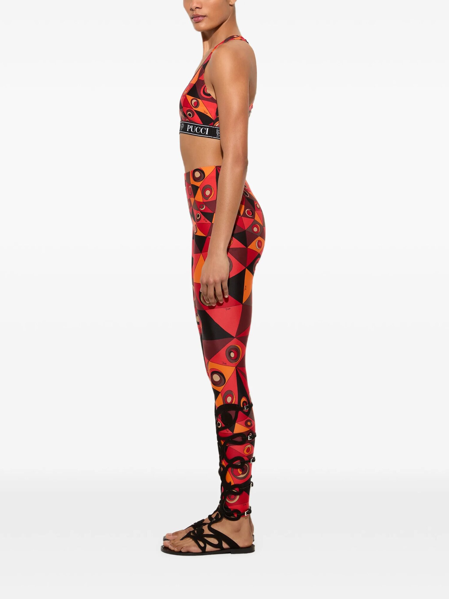 Топ PUCCI Occhi-print top, размер 42, Rouge Red — фото 1