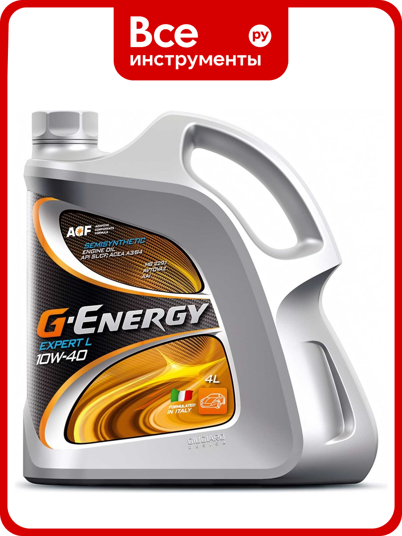 Масло Expert L 10W-40 для бензиновых и дизельных, ACEA A3/B4, API SL, одобрено MB‑229.1 по сертификату