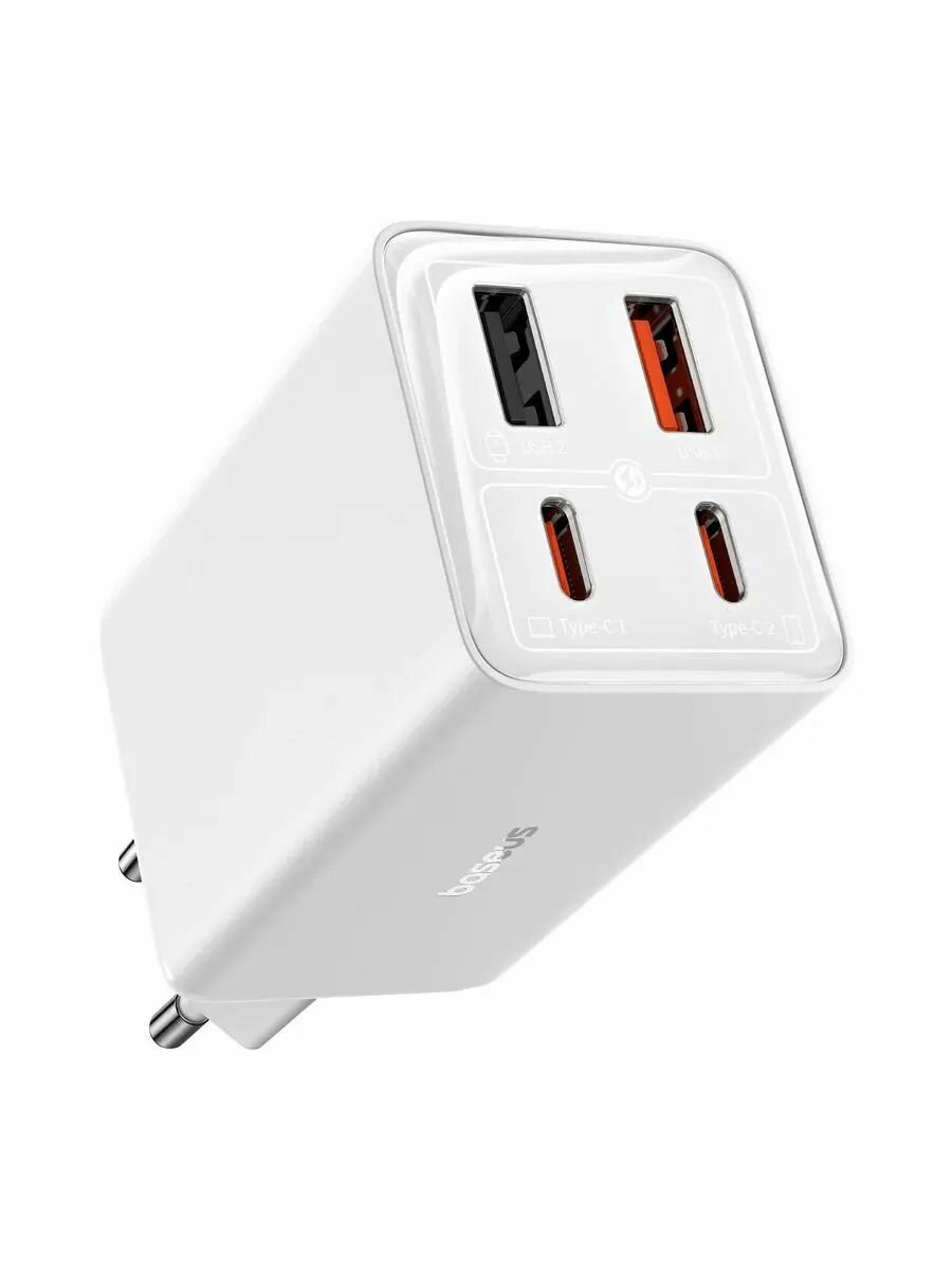 Зарядное устройство для телефона Bas - eus GaN6 Pro Fast Charger 2C+2U 65W EU Cluster White (P10162701213-00) White
