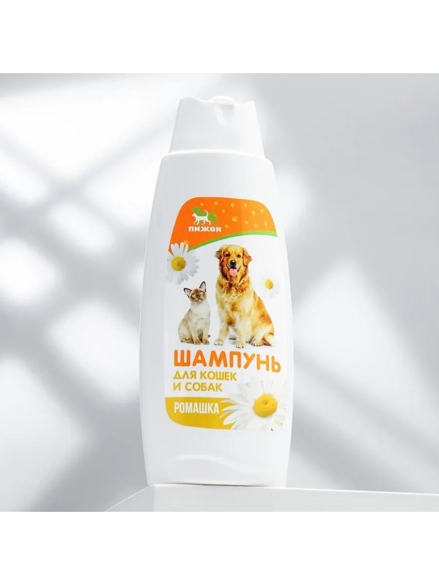Мягкий шампунь с ароматом ромашки для домашних животных