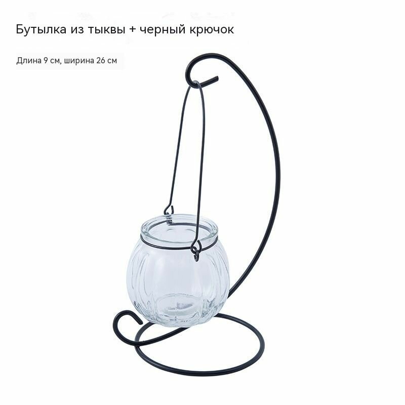 Набор аквариума для петушков "Ледяная синева" - мини-аквариум 10x10x15 см с LED и кристаллами