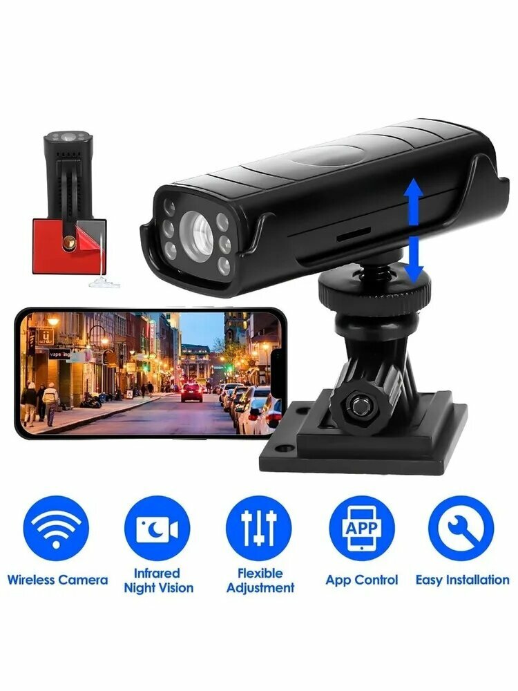 GJX Беспроводная камера заднего вида с проектором, ночным видением и HD водонепроницаемым изображением