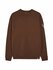 Толстовка NOW YOU LIVE Peatling embroidered sweatshirt, размер 48, , коричневый
