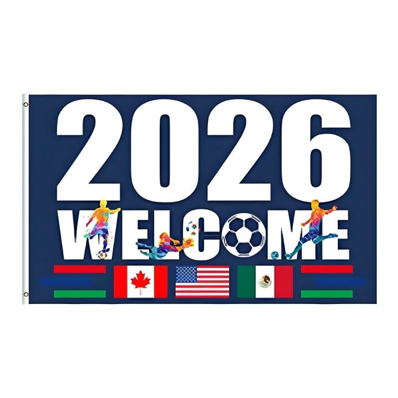 Флаг чемпионата мира по футболу 2026, 60 х 90 см - 2