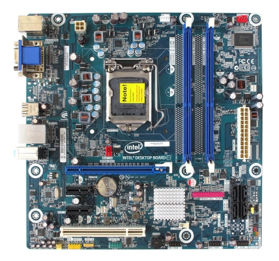 Материнская плата S-1156 Intel DH55PJ 2xDDR3/PCI-E/LAN/Sb/VGA/DVI/mATX