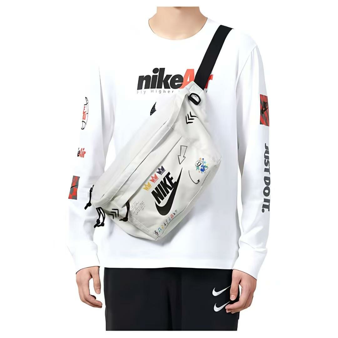 Сумка поясная NIKE Nike Regular Light Bone 552873624, фактура гладкая, бежевый — фото 1