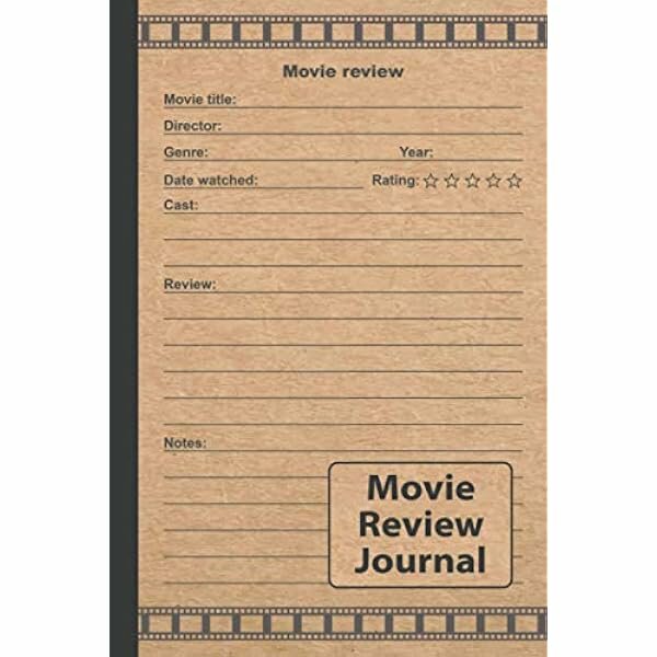 Movie Review Journal: A Film Review Log Book with Index & Pre-Numbered Pages Reprinted books