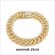 Pet цепи，Ошейник для щенка кошки с металлической цепочкой Pet Cuban chain, золот...
